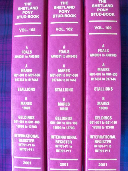 Stud-Book Volume 102 - UK delivery - Shetland Pony Stud Book Society