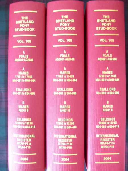 Stud-Book Volume 105 - UK delivery - Shetland Pony Stud Book Society