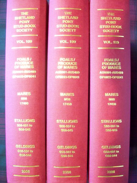 Stud-Book Volume 109 - UK delivery - Shetland Pony Stud Book Society