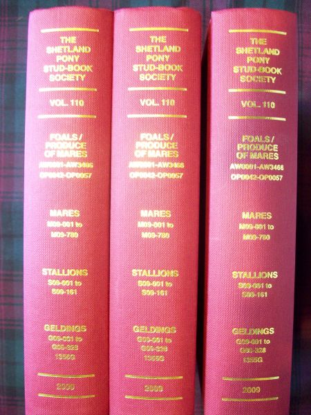 Stud-Book Volume 110 - UK delivery - Shetland Pony Stud Book Society