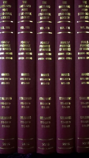 Stud-Book Volume 116 - UK delivery - Shetland Pony Stud Book Society